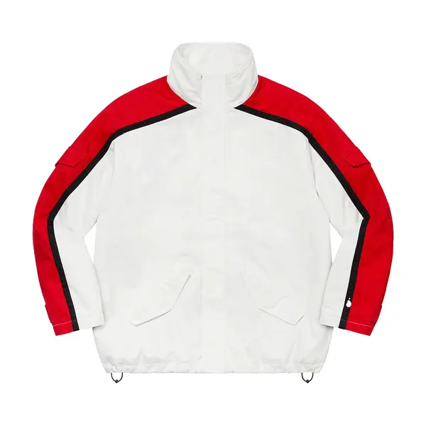 Supreme Brushed Twill Zip Jacket - White