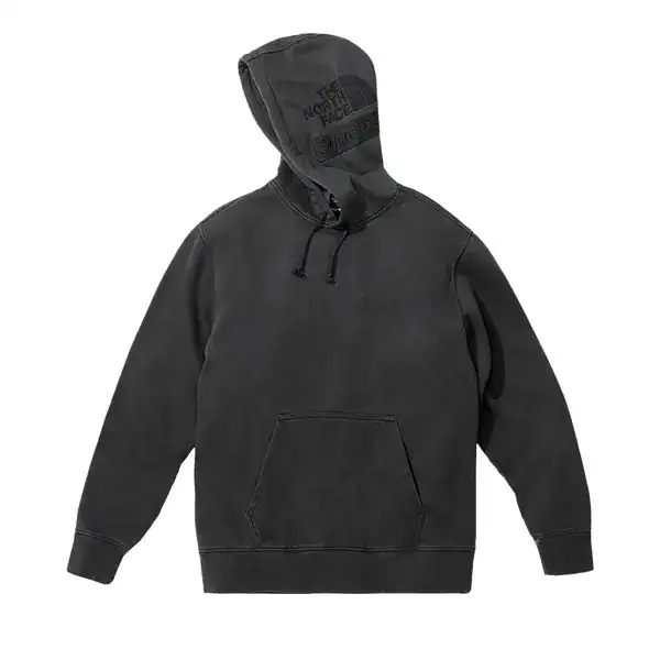 Supreme X The North Face Pigment Printed Hooded Sweatshirt - Black 
