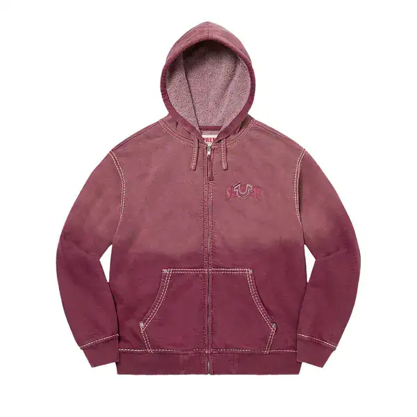Supreme X True Religion Zip Up Hooded Sweatshirt - Red | Editorialist