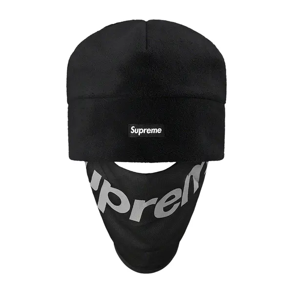 Supreme X Polartec Facemask Beanie - Black