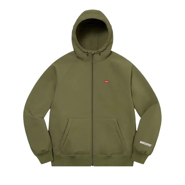 Supreme Windstopper Zip Up Hooded Sweatshirt - Green