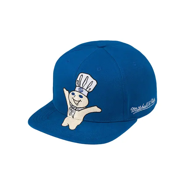 Supreme X Mitchell & Ness Doughboy Fitted 5-panel Cap - Blue