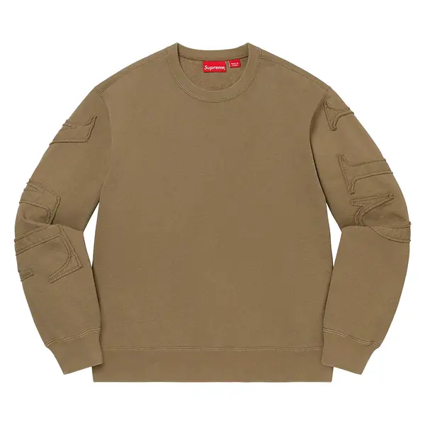 Supreme Tonal Appliqué Crewneck - Brown