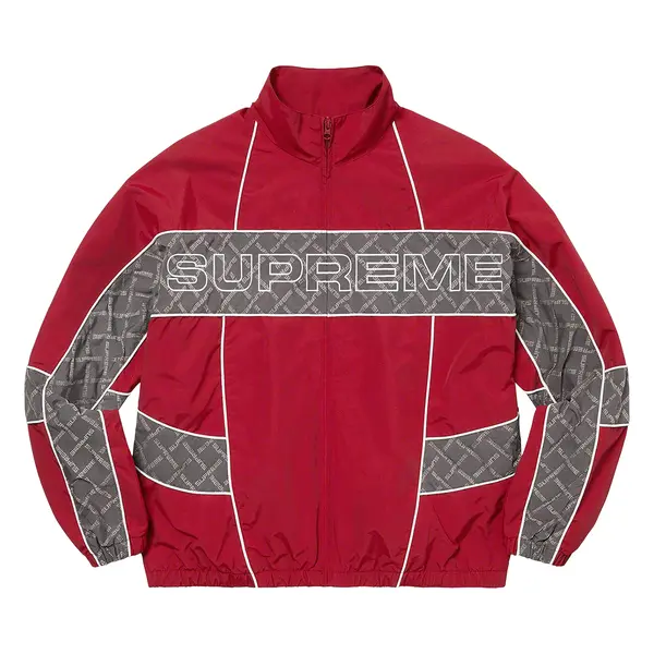 Supreme Jacquard Panel Track Jacket - Red