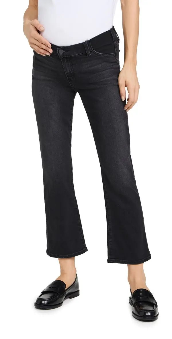 Joe's Jeans The Icon Crop Bootcut Maternity Jeans - Delphine