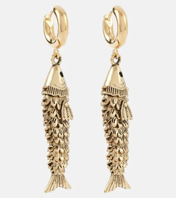Isabel Marant Fish Drop Earrings - Silver