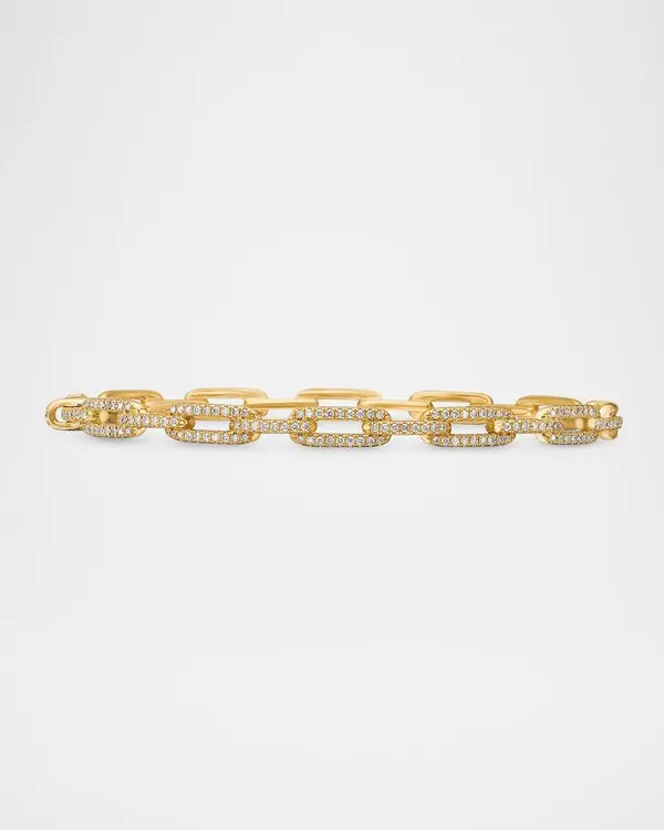 David Yurman Stax Chain Link Bracelet - Diamond