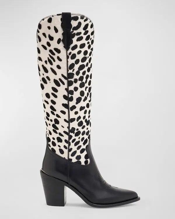 Partlow Julien Animal-print Western Boots