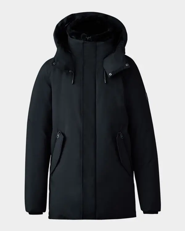 Mackage Sullivan Mid-length Down Jacket With Shearling
