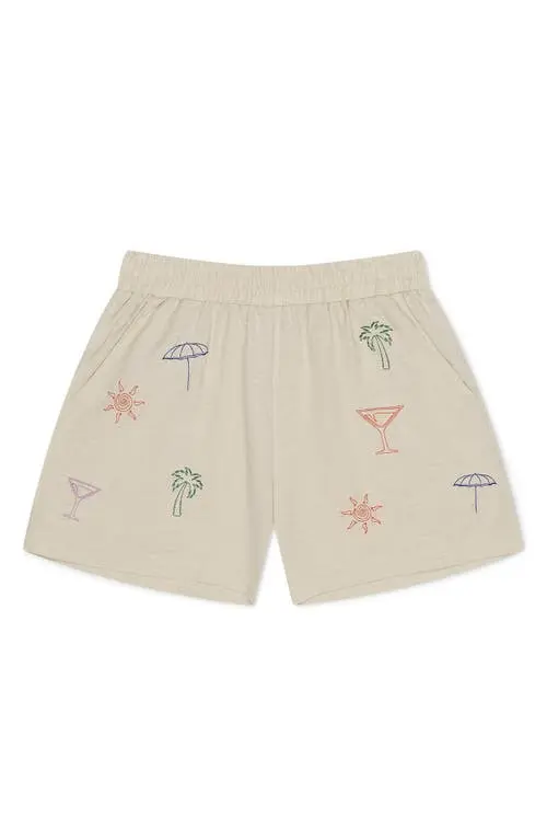 MAVRANS Palms Evil Eye Organic Cotton Shorts