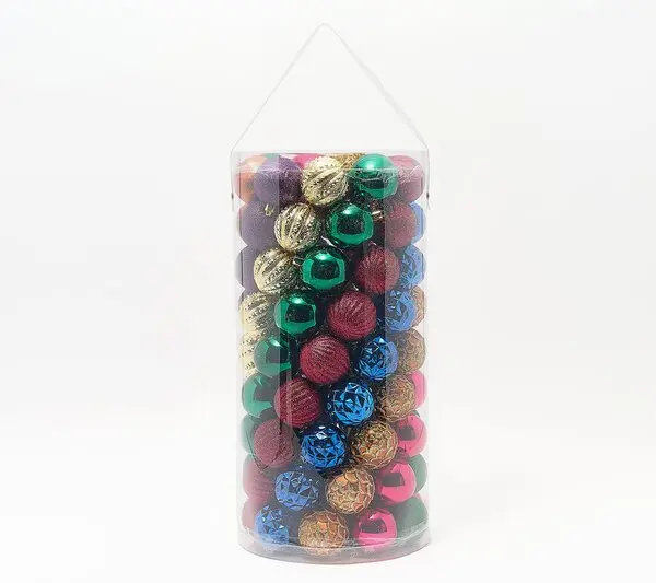 KRINGLE EXPRESS As Is 101pc Shatterproof Ornament Set