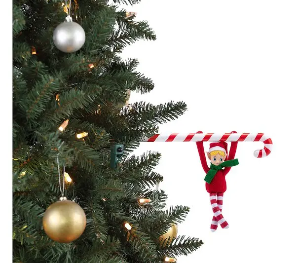 MR. CHRISTMAS 6 In. Animated Candy Cane Elf Acr Obat