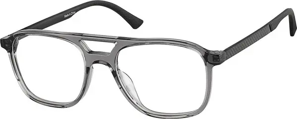 Zenni Aviator Eyeglasses With Carbon Fiber Frame - Gray