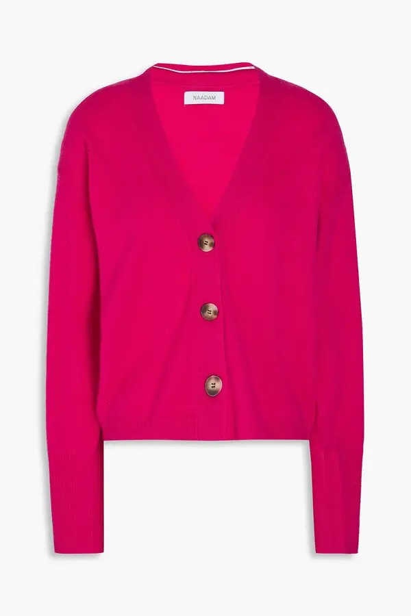 Naadam Cashmere Cardigan - Fuchsia