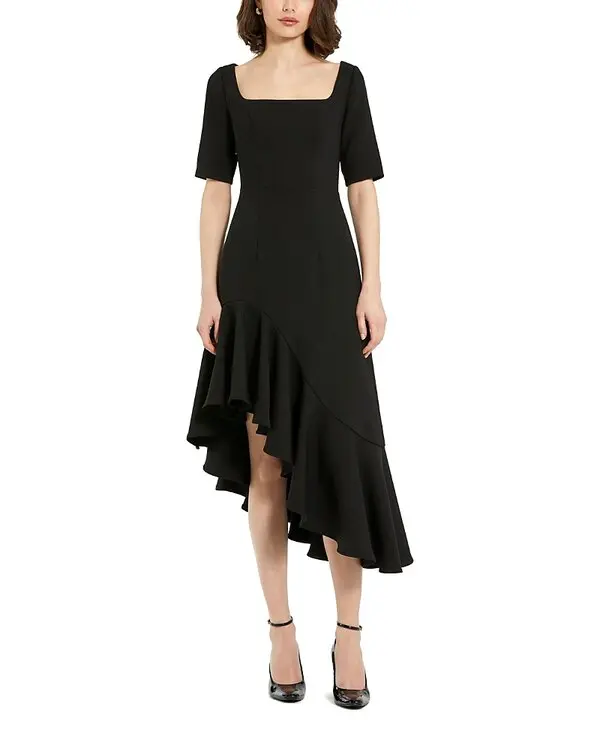 Mac Duggal Crepe Belted Dress