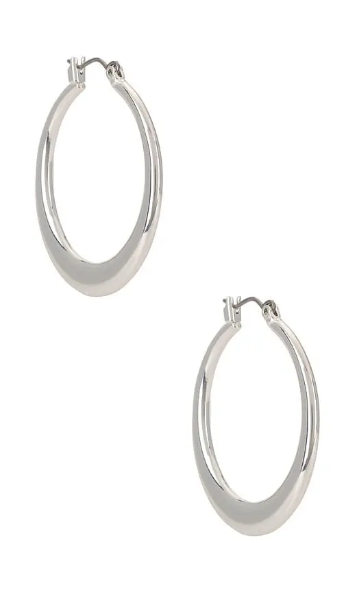 Ettika Large Flat Open Hoop Earrings