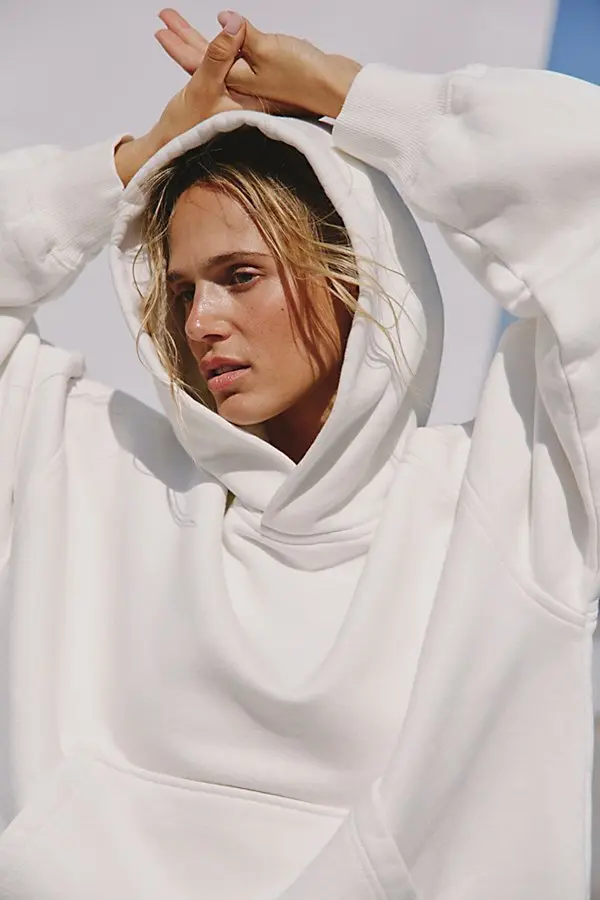 Free People A Cut Above Hoodie - White