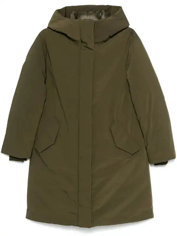 Woolrich Cocoon Parka In Green - 11% Off | Editorialist