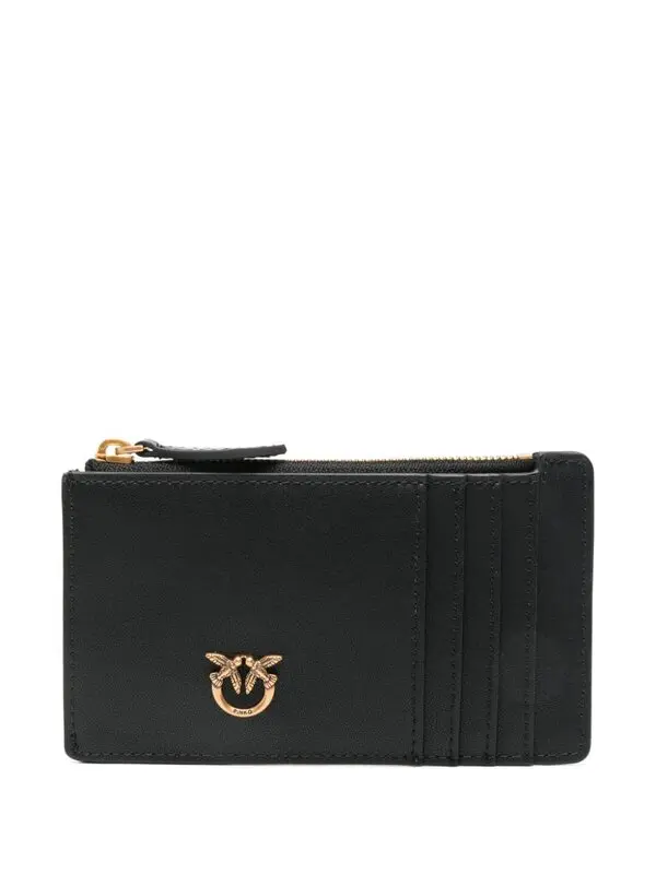 Pinko Debossed-logo Cardholder - Black