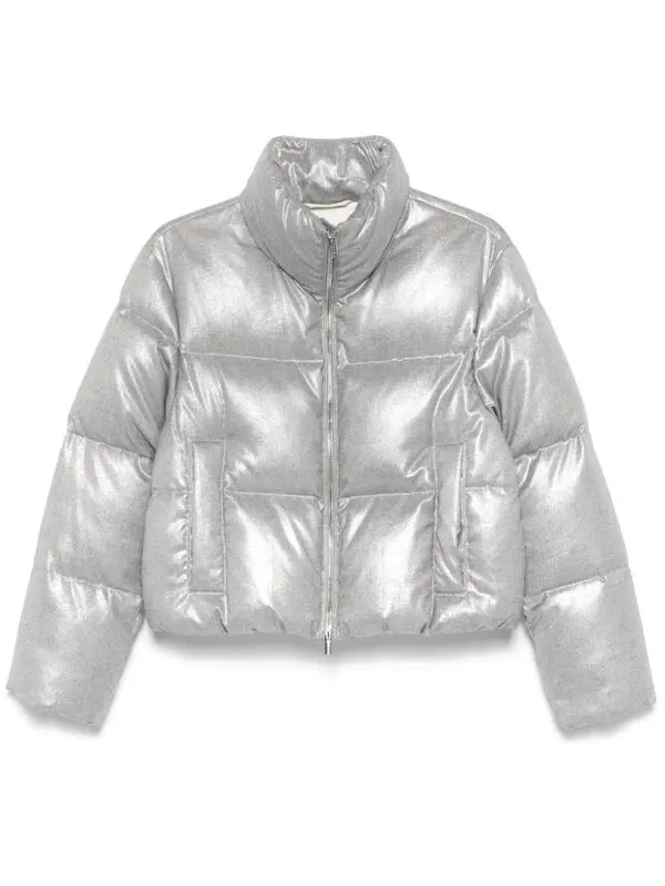Peserico Lamé-effect Puffer Jacket
