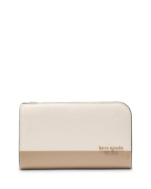 Kate Spade New York Devin Colorblocked Saffiano Leather Medium Bifold Wallet