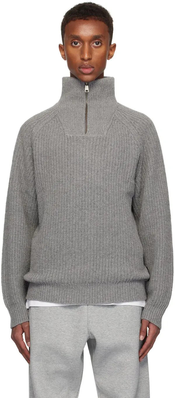 Carhartt Work In Progress Marlon Half Zip Sweater V6xx Grey