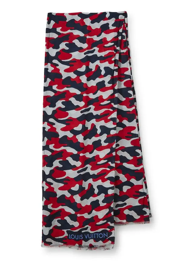 LOUIS VUITTON Multicolor Silk Printed Scarf