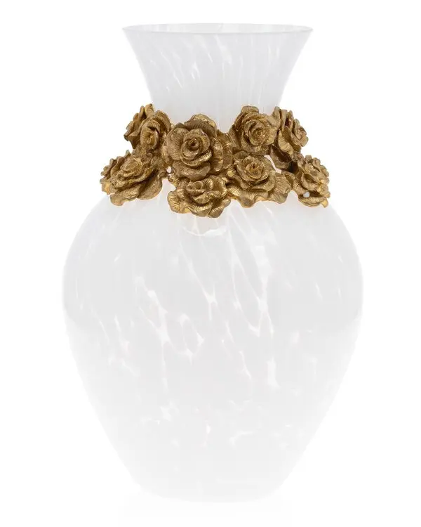 JAY STRONGWATER Rose Vase - Multi