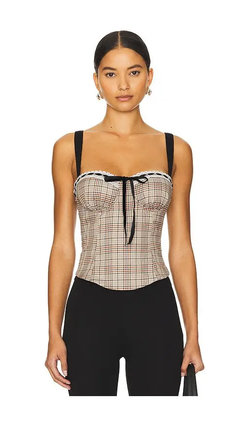 MORE TO COME Flora Corset Top