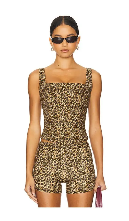 Miaou Luna Top - Leopard