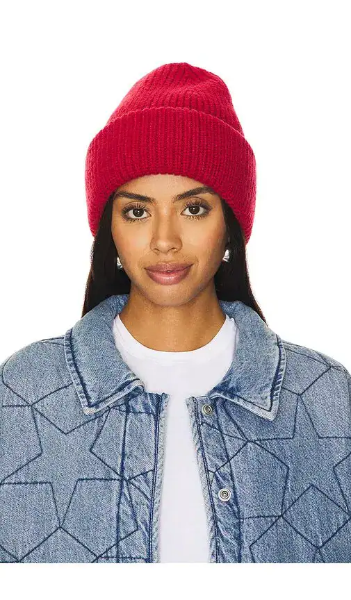 Hat Attack Major Beanie In Garnet - 20% Off | Editorialist