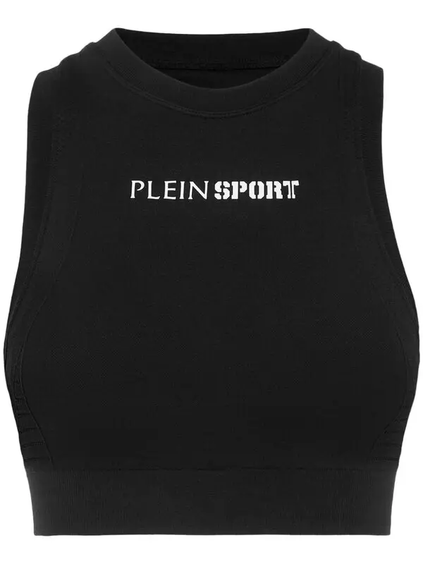 PLEIN SPORT Logo-printed Performance Tank Top