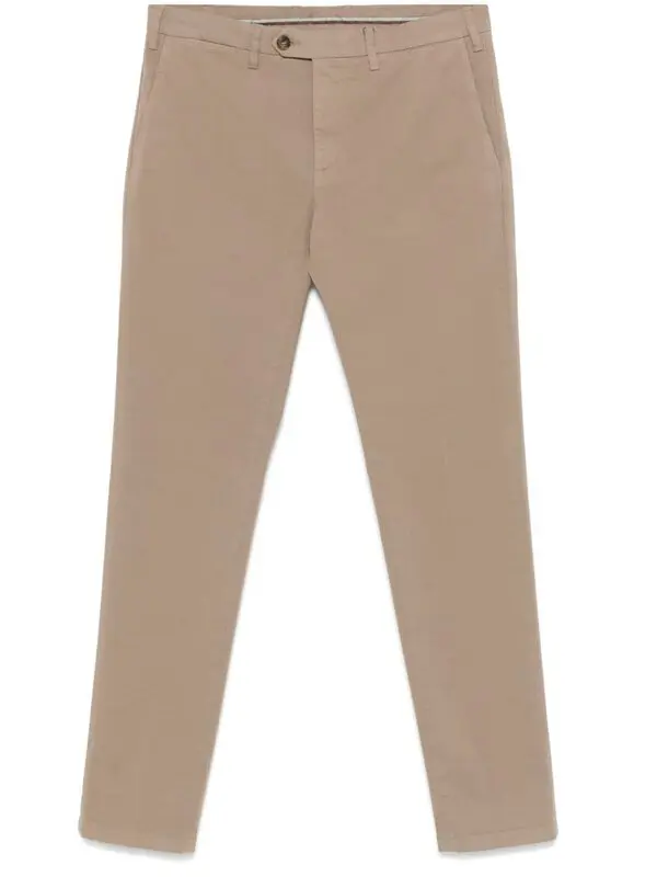 Canali Tapered Trousers - Brown