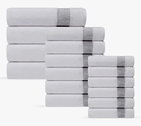 DEPERA HOME Pera 16 Pcs Turkish Towels Set