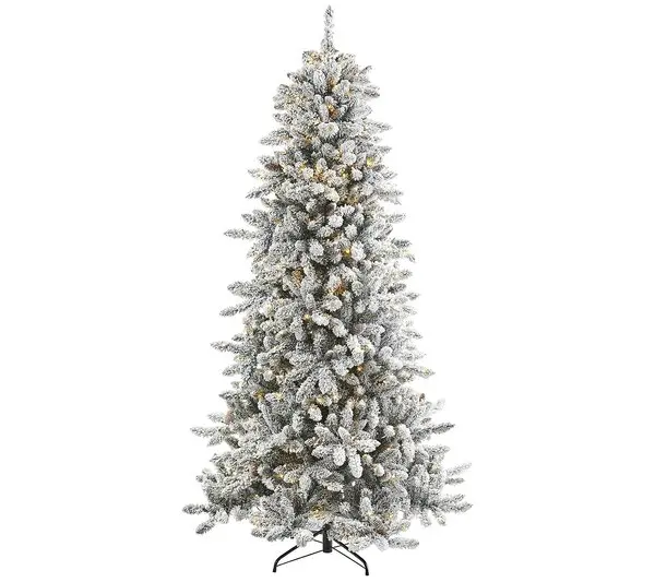 NEARLY NATURAL 7.5' Christmas Tree With Pinecon Es