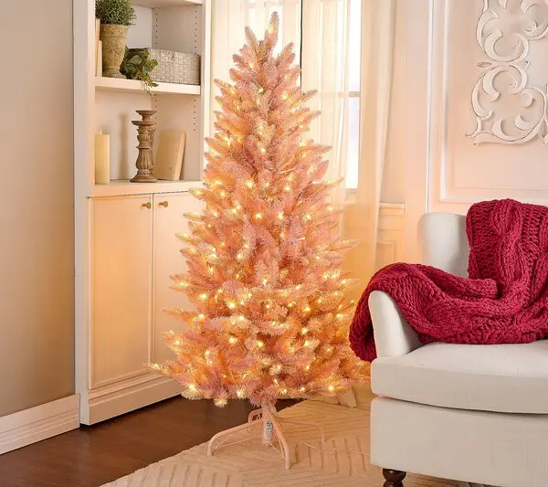 LWYA BY KIM GRAVEL As Is 5' Christmas Tree With Color Flip Ledsby Kim Gravel