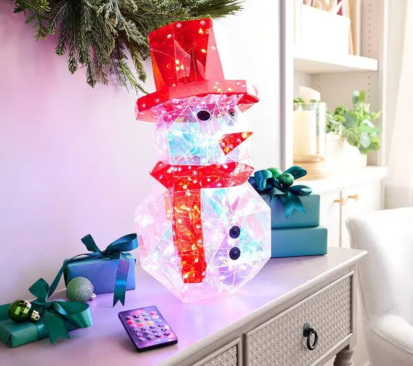 KRINGLE EXPRESS 16' In/outdoor Rgb Holographic Snowman