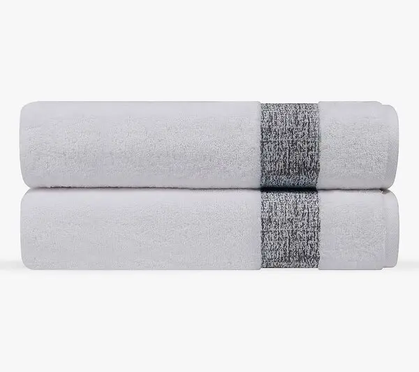 DEPERA HOME Pera 2 Pcs Turkish Bath Towels Set