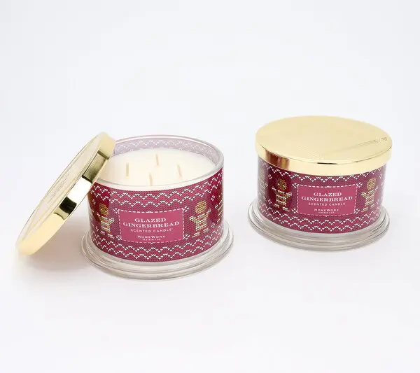 HOMEWORX BY SLATKIN + CO. S/2 18oz Apres All Day Candles