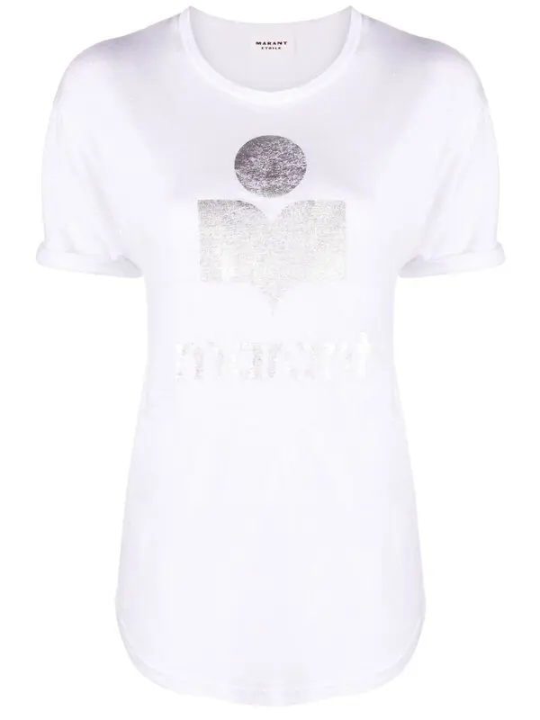 MARANT ETOILE Koldi Linen T-shirt - White