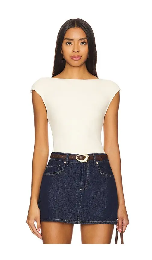Lna Perle Ribbed Top