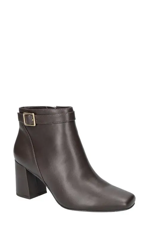EASY WORKS BY EASY STREET Winnipeg Block Heel Bootie - Brown
