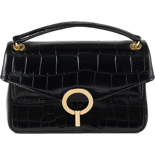 Sandro Mock Croc Leather Yza Bag