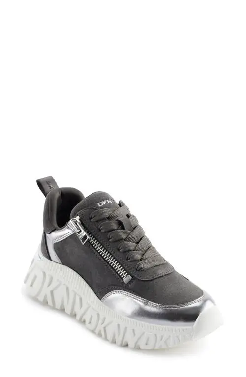 Dkny Lakelyn Platform Sneaker - Grey