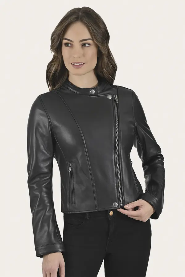 Frye Modern Biker-racer Leather Jacket - Black | Editorialist