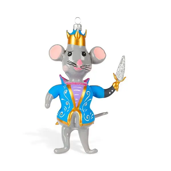 VIETRI Nutcrackers Figural Mouse King Ornament
