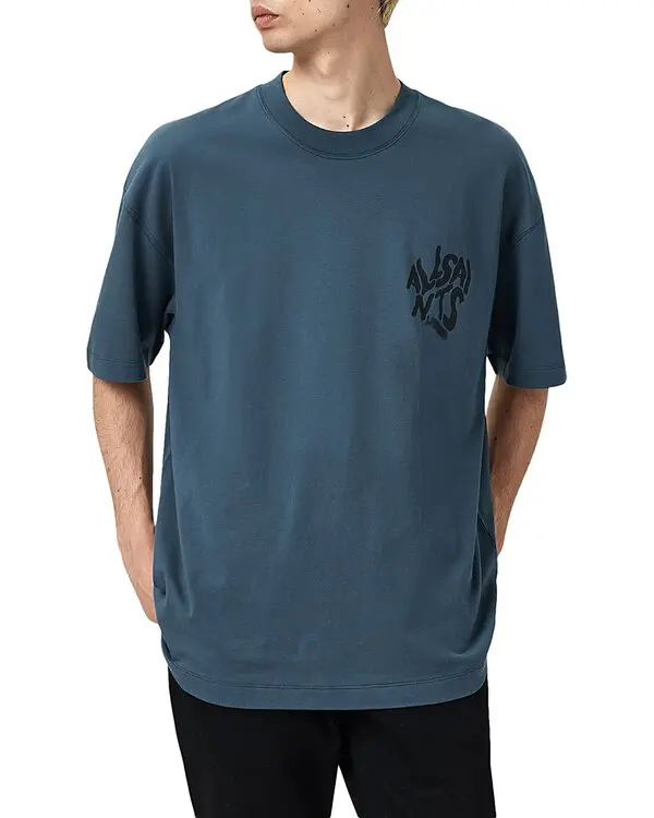 All Saints Orlando Tee - Sunil Blue