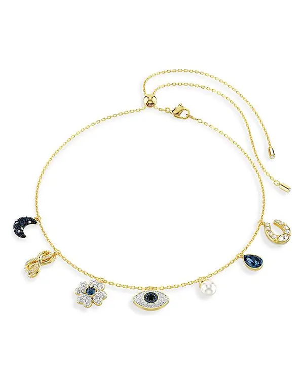 SWAROVSKI Symbolica Crystal & Imitation Pearl Adjustable Choker Necklace - Multi