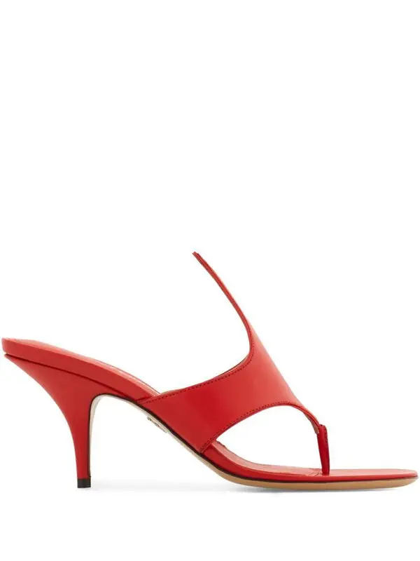 FERRAGAMO Sandals - Flame Red Biscotto