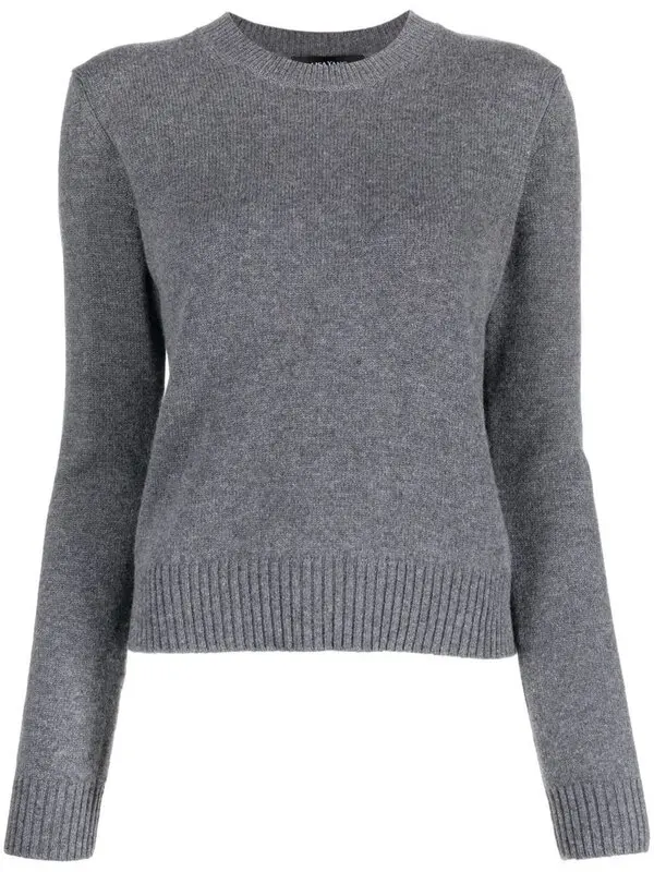 LISA YANG Mable Cashmere Crewneck Sweater - Grey